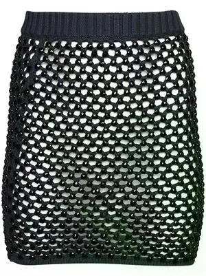DIOTIMA Crystal Embellished Mesh Skirt - Blue