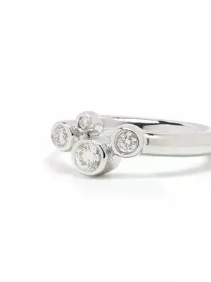 MARIA BLACK 14kt White Gold Elena Diamond Huggie Earring