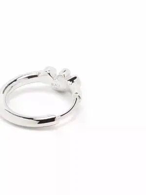 MARIA BLACK 14kt White Gold Elena Diamond Huggie Earring