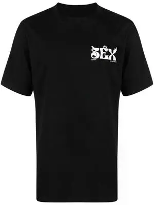 NAHMIAS Slogan-print T-shirt - Black