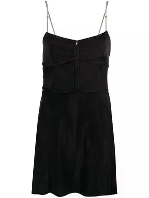 Palm Angels Chain-strap Slip Minidress - Black