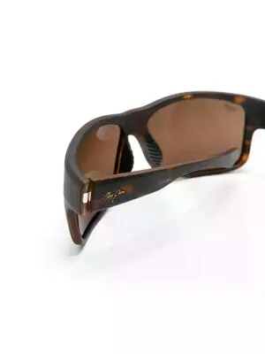 Maui Jim Tortoiseshell Rectangle-frame Sunglasses