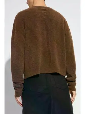 Rick Owens V-neck Long Sleeve Jumper