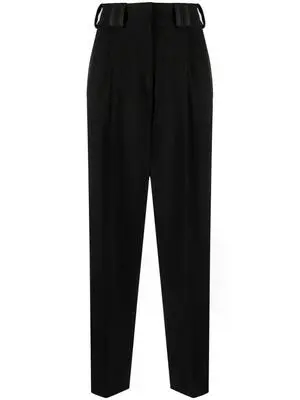 Moschino High-waist Cropped Trousers - Black