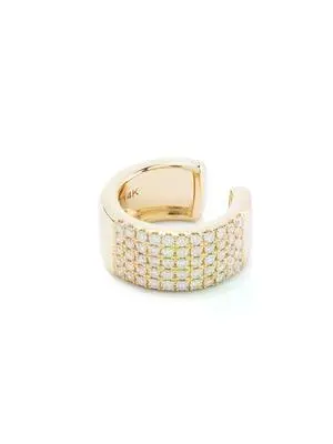 Mizuki 14kt Yellow Diamond Ear Cuff - Gold