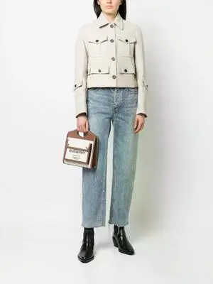 DURAZZI MILANO Multi-pocket Cropped Jacket - Neutrals