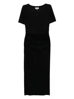 GANNI Ribbed Dress - Black