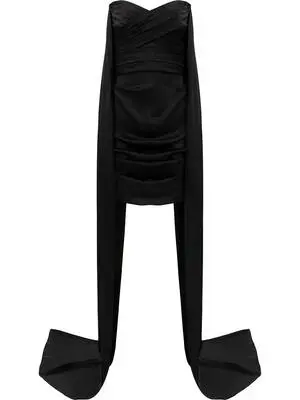 Alex Perry Draped Strapless Gown