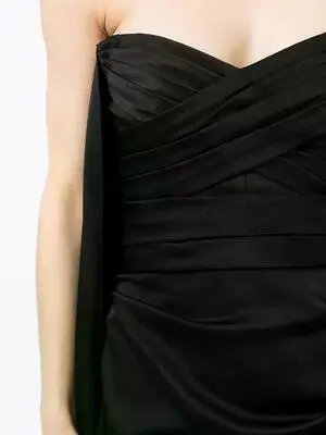 Alex Perry Draped Strapless Gown