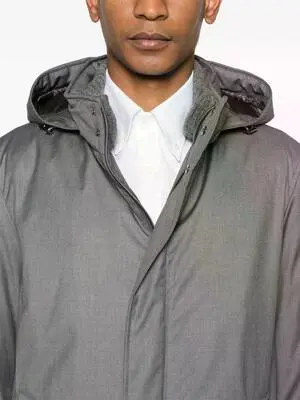 Herno Long Hooded Down-feather Filled Jacket