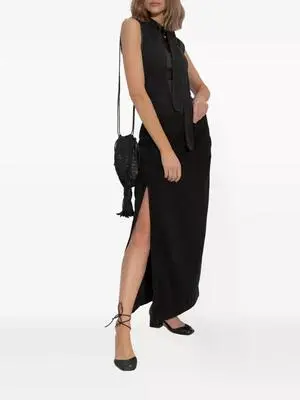 LEMAIRE Lemiare High-waisted Maxi Skirt With Side Slit And Buckle Detail