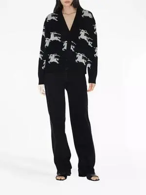 Burberry Ekd Intarsia-knit Cardigan
