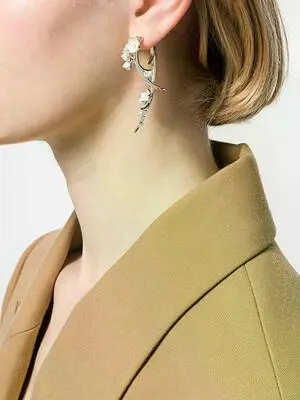 SHAUN LEANE Cherry Blossom Hook Earrings - Silver