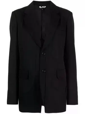 Comme Des Garçons Single-breasted Wool Blazer