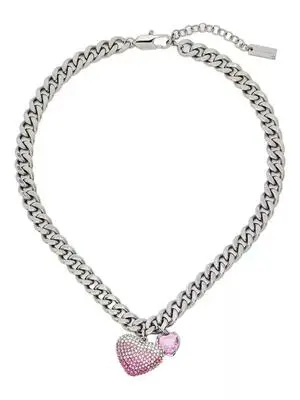 Marc Jacobs Heart Charm Necklace - Silver