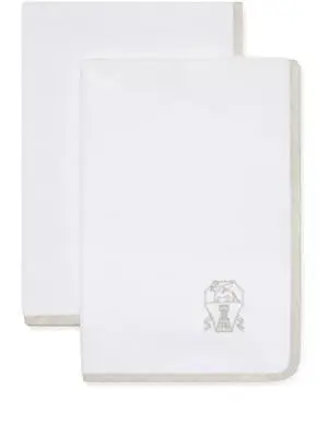 Brunello Cucinelli Logo-embroidered Towel - White