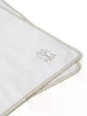 Brunello Cucinelli Logo-embroidered Towel - White