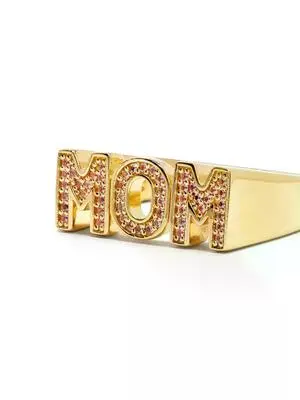 MARIA BLACK Mom Crystal Embellished Ring - Gold