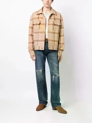 Nick Fouquet Plaid-check Print Shirt Jacket