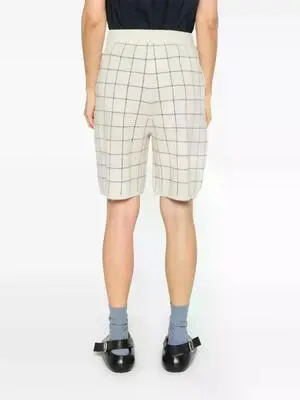 Frenckenberger Windowpane Check Knit Shorts