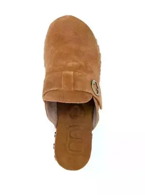 Mou High Heel Clogs With Stud Detailing