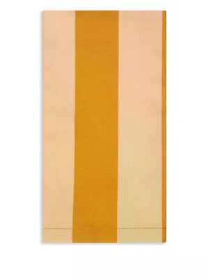 La DoubleJ Contrada-print Napkin - Orange