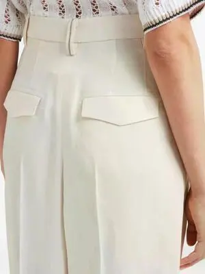 Brunello Cucinelli Linen Wide-leg Trousers