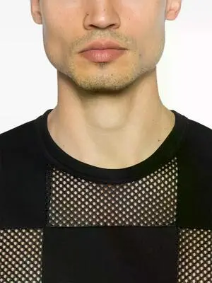Comme Des Garçons Check-pattern T-shirt