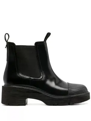 Camper Milah Leather Ankle Boots - Black