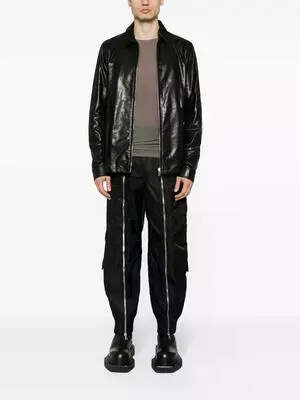 Rick Owens Leather Classic Collar Jacket