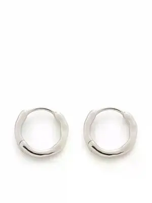 Monica Vinader Siren Muse Huggie Earrings - Silver