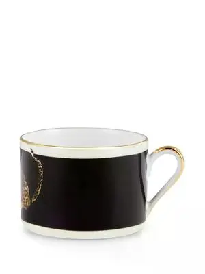 Dolce & Gabbana Leopard-print Porcelain Tea Set - Black