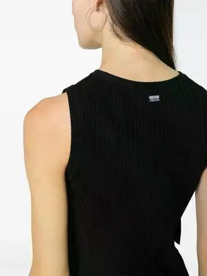 Moschino Knitted Ruffle Detail Top