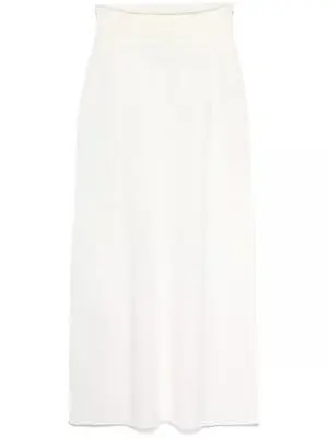VANISE Cashmere Maxi Skirt - Neutrals
