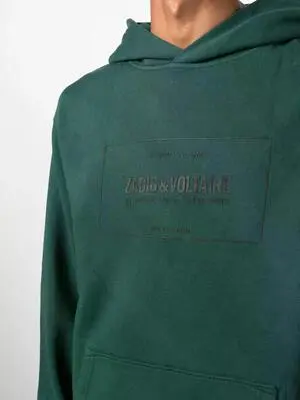Zadig&Voltaire Logo Print Cotton Hoodie
