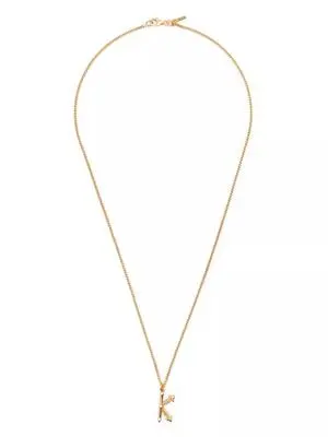 Emanuele Bicocchi Letter K Pendant Necklace - Gold