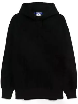 Junya Watanabe Felted Hoodie - Black