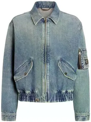 Dolce & Gabbana Logo-appliqué Denim Jacket