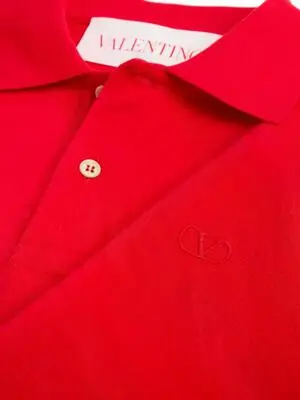 Valentino Garavani Vlogo-embroidered Polo Shirt
