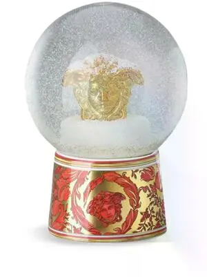 Versace Medusa Garland Snow Sphere - Red