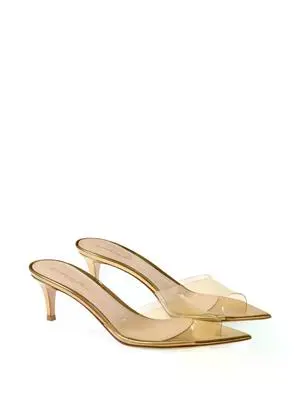 GIANVITO ROSSI Elle Slip-on Sandals - Gold