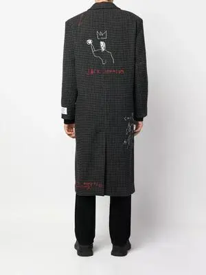 Études Studio Jack Johnson Houndstooth Embroidered Coat