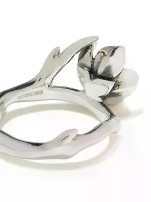 SHAUN LEANE Cherry Blossom Diamond Ring - Silver