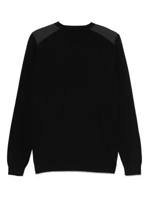 Karl Lagerfeld Logo Plaque Crew Neck Sweater