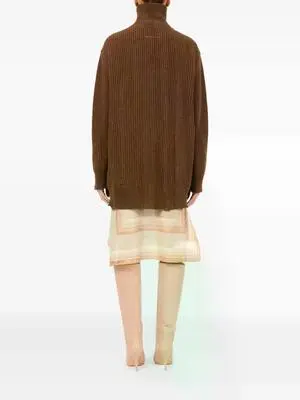MAISON MARGIELA Ribbed Zip-up Cardigan