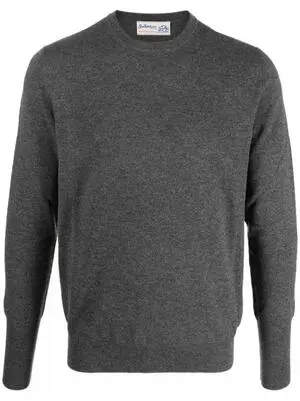 BALLANTYNE Long-sleeved Cashmere Jumper - Grey