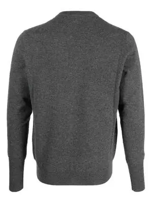 BALLANTYNE Long-sleeved Cashmere Jumper - Grey