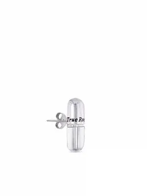 TRUE ROCKS Pill Stud Earring Silver