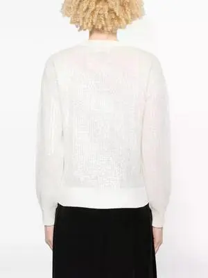 P.a.r.o.s.h Sequined Crew Neck Cardigan