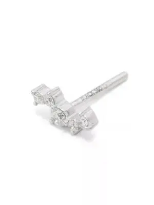 MARIA BLACK Single Earring In 14k White Gold With Diamonds
